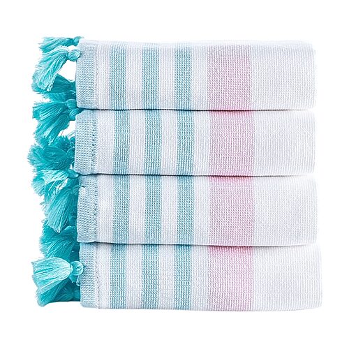 Click here for Depera Home 4-pc. Washcloth  One Size  Pink prices
