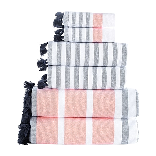 Click here for Depera Home 6-pc. Bath Towel Set  One Size  Orange prices