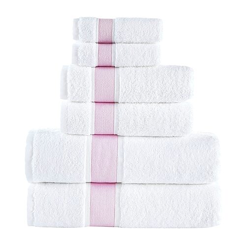 Click here for Depera Home 6-pc. Bath Towel Set  One Size  Pink prices