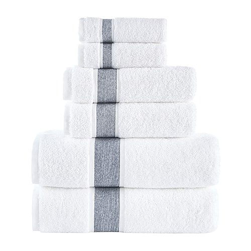 Click here for Depera Home 6-pc. Bath Towel Set  One Size  Blue prices