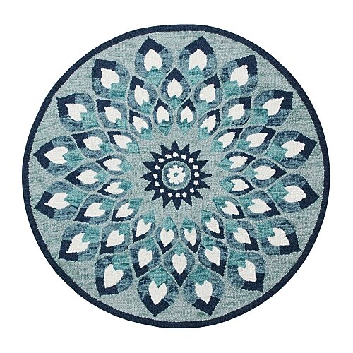 Click here for LR Home Sindy Floral Hand Tufted Indoor Round Area... prices