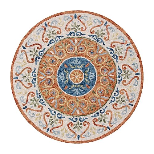 Click here for LR Home Sindy Medallion Hand Tufted Indoor Round A... prices
