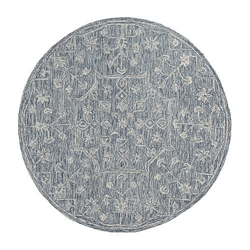 Click here for Lr Home Cypress Jun-571 5x5 Round Area Rug - Blue prices