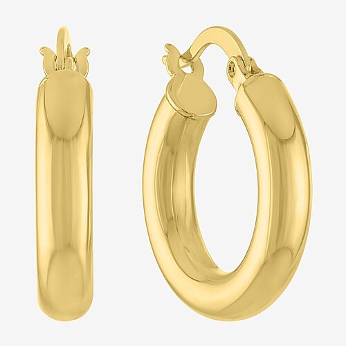 Click here for Bold Addiction Womens 14K Gold Over Brass 20mm Hoo... prices