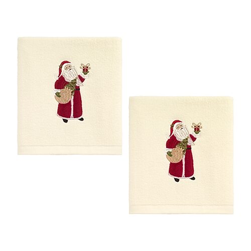 Click here for Avanti Santa Gifts 2 Pack Hand Towel  One Size  Wh... prices