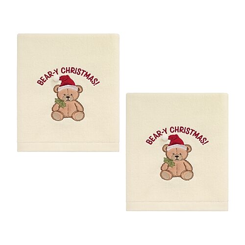 Click here for Avanti Teddy Bear 2 Pack Hand Towel  One Size  Whi... prices