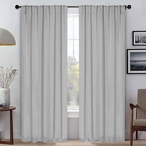 Click here for Superior Solid Classic Modern Blackout Curtain Set... prices