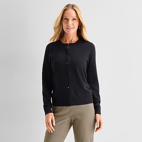 Click here for Liz Claiborne Luxe Womens Crew Neck Long Sleeve Bu... prices