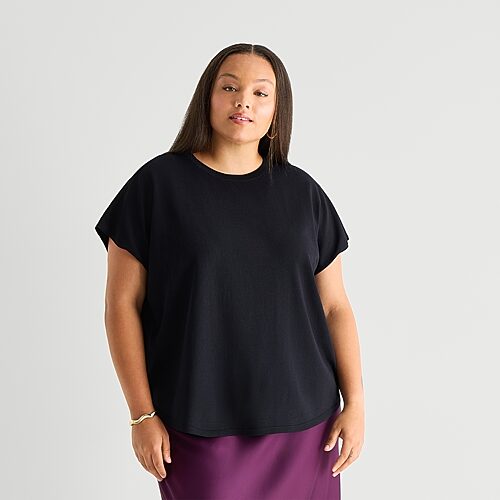 Click here for Worthington Plus Womens Crew Neck Sleeveless Pullo... prices