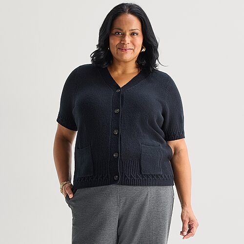 Click here for Liz Claiborne Womens V Neck Short Sleeve Plus Card... prices
