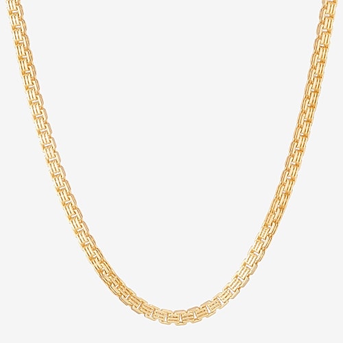 Click here for Made in Italy Unisex Adult 14K Gold Over Silver 18... prices