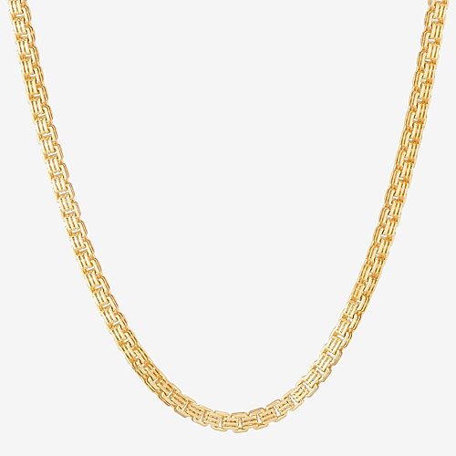 Click here for Womens 18K Gold Over Silver 16 Inch Box Chain Neck... prices