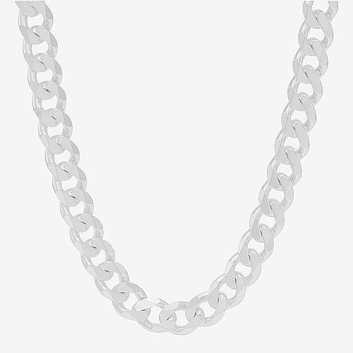 Click here for Mens Sterling Silver 18 Inch Curb Chain Necklace... prices