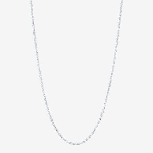 Click here for Womens Sterling Silver 24 Inch Rope Chain Necklace... prices