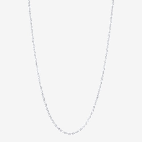 Click here for Womens Sterling Silver 16 Inch Rope Chain Necklace... prices