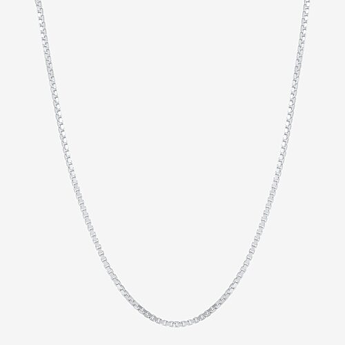 Click here for Womens Sterling Silver 24 Inch Box Chain Necklace... prices