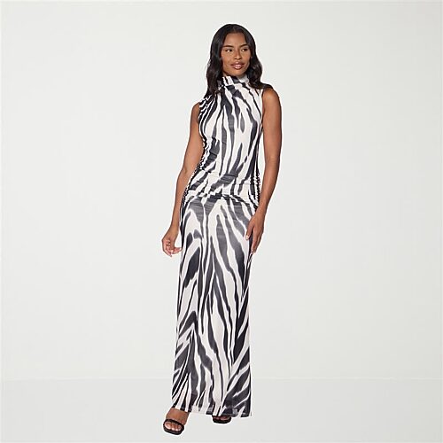 Click here for Premier Amour Womens Mock Neck Sleeveless Maxi Dre... prices