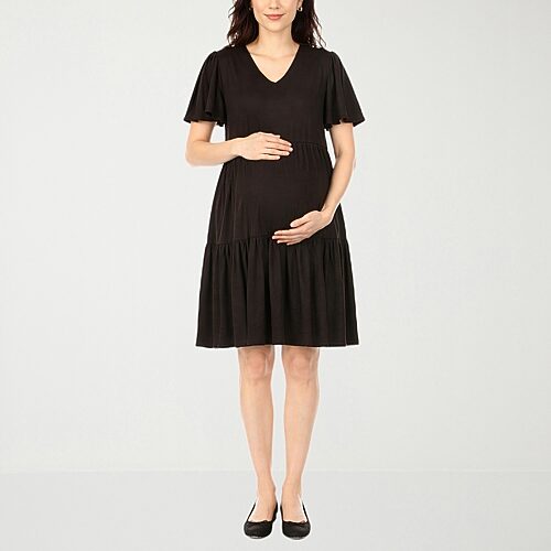 Click here for White Mark Womens Short-Sleeve Tiered A-Line Mater... prices