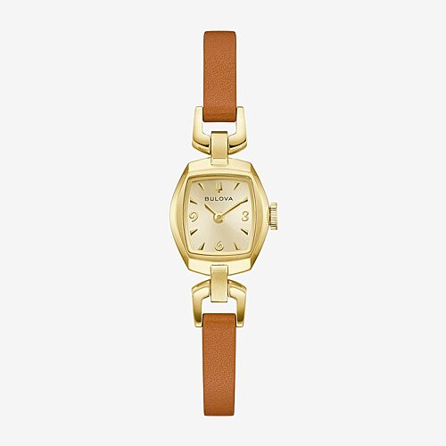Click here for Bulova Goddess Of Time Womens Brown Leather Strap... prices