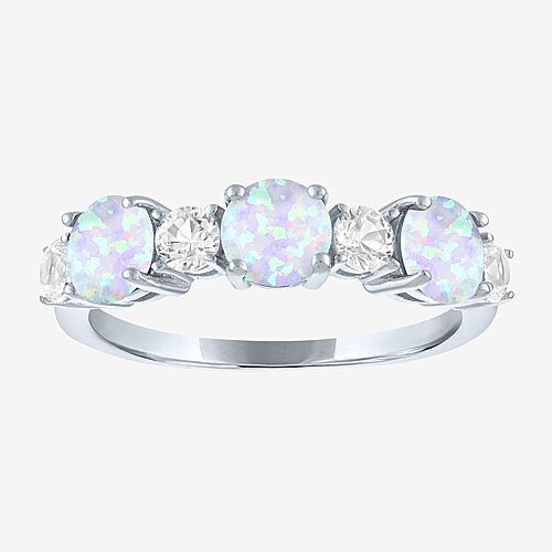 Click here for Womens Gemstone Sterling Silver 7 Stone Band  9  W... prices