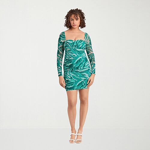 Click here for S3 Apparel Womens Shirred Mesh Sweetheart Long Sle... prices