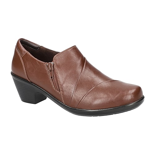 Easy Street Womens Rey Round Toe Shooties - Tan