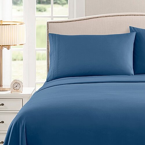 Sweet Home Collection Microfiber 3-Pc. Sheet Set  Twin Xl - Denim