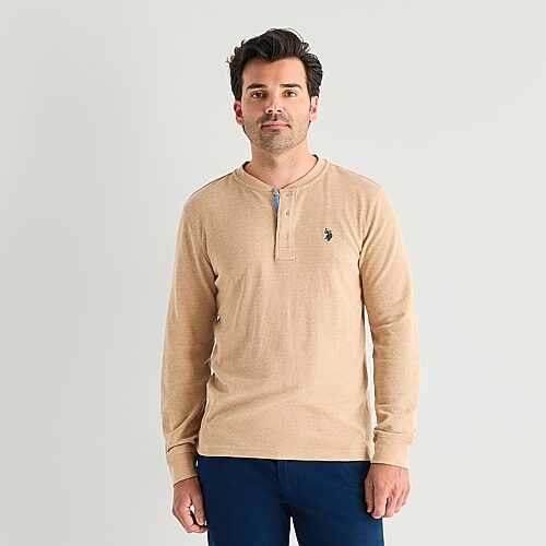 Click here for U.S. Polo Assn. Henley Mens Crew Neck Long Sleeve... prices