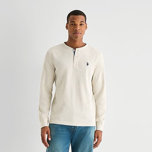 Click here for U.S. Polo Assn. Henley Mens Crew Neck Long Sleeve... prices