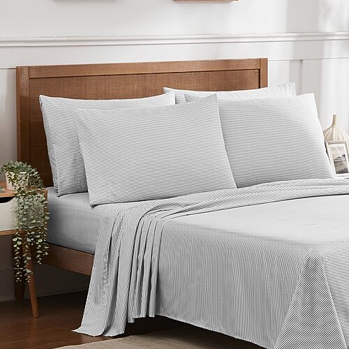 Click here for Sweet Home Collection Classic Stripes Printed Shee... prices