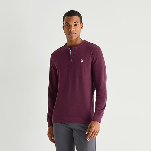 Click here for U.S. Polo Assn. Henley Mens Crew Neck Long Sleeve... prices