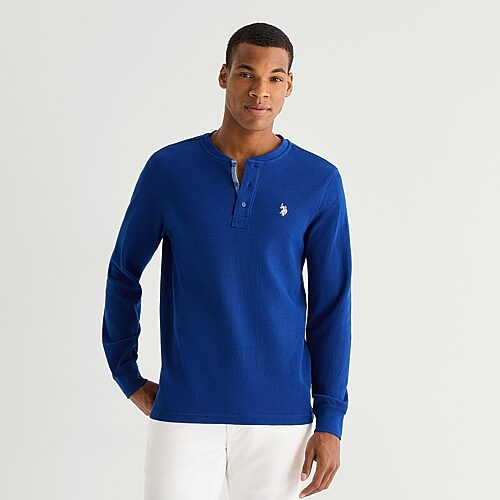 Click here for U.S. Polo Assn. Henley Mens Crew Neck Long Sleeve... prices