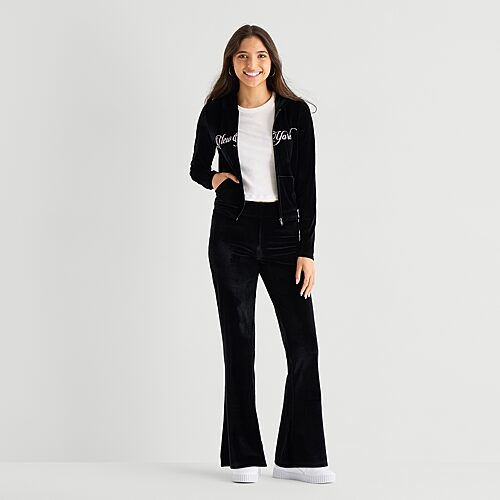 Click here for Forever 21 Womens Juniors Flare Mid Rise Sweatpant... prices