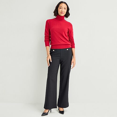Click here for Liz Claiborne Womens Flare Mid Rise Pull-On Pant... prices