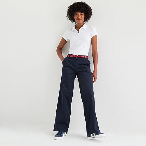 Click here for IZOD Womens Juniors Wide Leg Mid Rise Flat Front P... prices