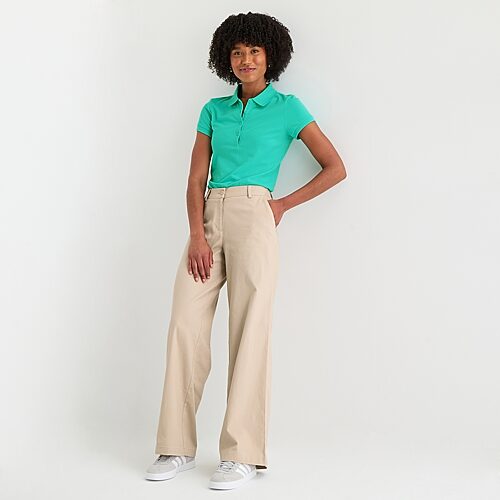 Click here for IZOD Womens Juniors Wide Leg Mid Rise Flat Front P... prices