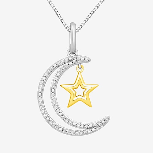 Click here for Womens 1/10 CT. T.W. Natural Diamond 14K Gold Over... prices