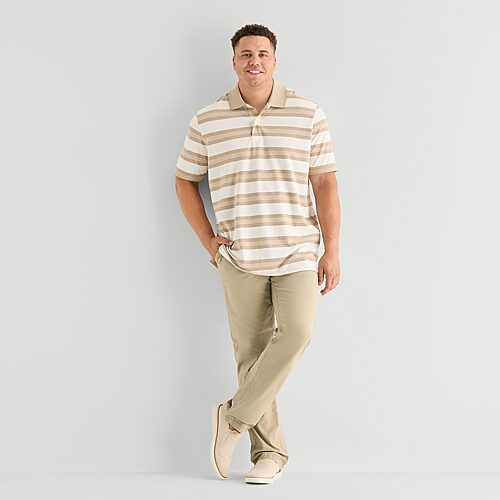 Click here for St. Johns Bay Mens Straight Fit Big and Tall Flat... prices