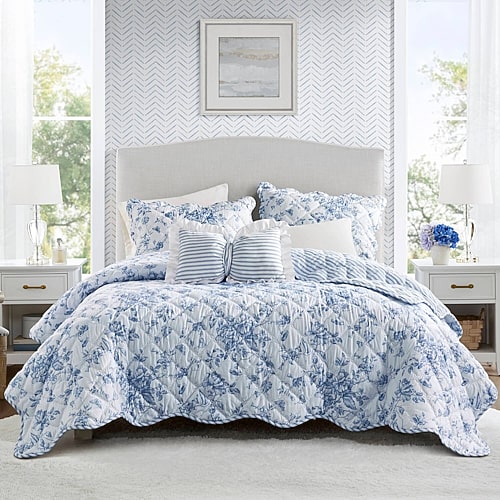 Click here for Madison Park Essentials Colette Floral Reversible... prices