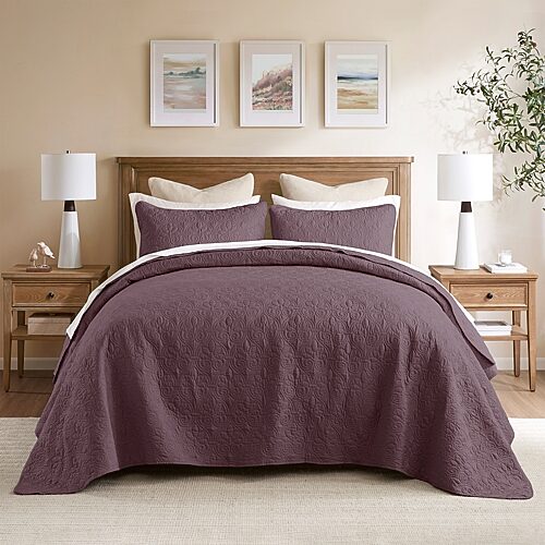 Click here for Madison Park Quebec Quilted 3-Pc. Bedspread Set  Q... prices