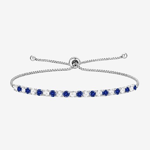 Click here for Womens Lab Created Gemstone Sterling Silver Bolo B... prices