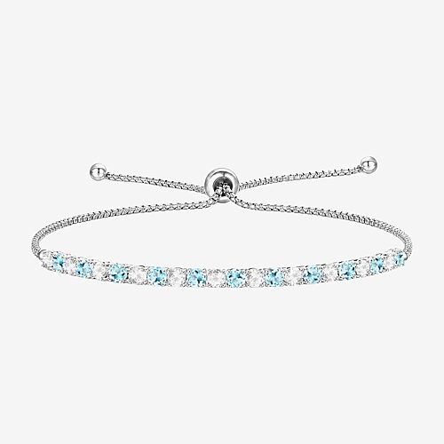 Click here for Womens Lab Created Gemstone Sterling Silver Bolo B... prices