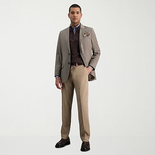 Click here for Haggar Premium No Iron Khaki Mens Comfort Waistban... prices