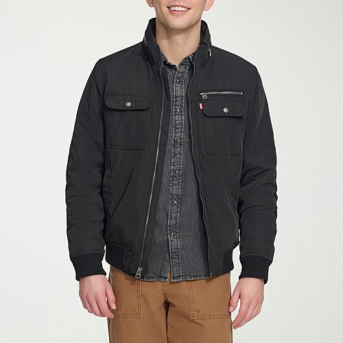 Click here for Levis Mens Midweight Bomber Jacket  Large  Black prices