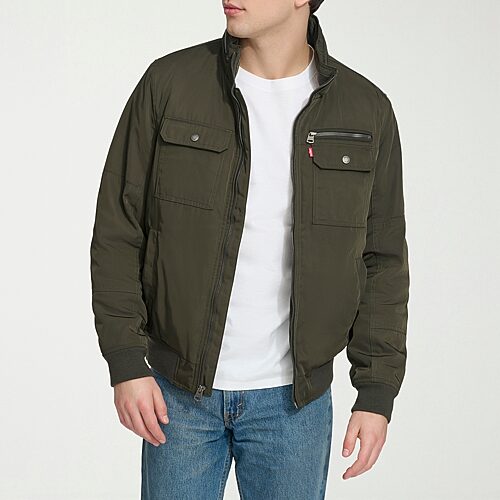 Click here for Levis Mens Midweight Bomber Jacket  Large  Green prices