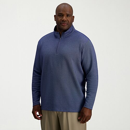 Click here for Haggar Mens Mock Neck Long Sleeve Big and Tall Qua... prices