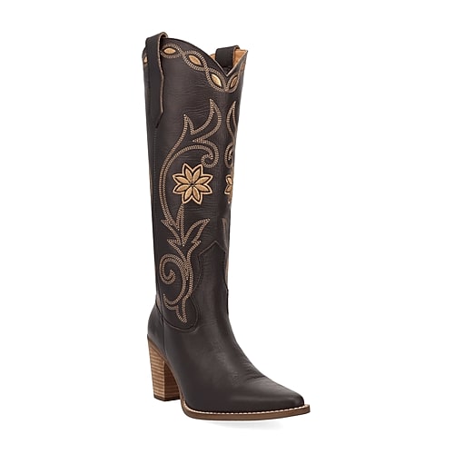 Click here for Dingo Womens Miss Daisy Block Heel Cowboy Boots  6... prices