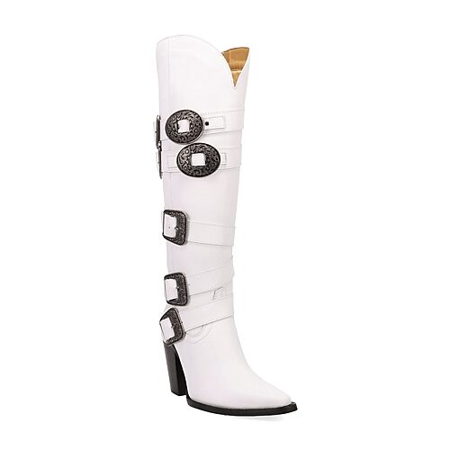 Click here for Dingo Womens Spurwest Block Heel Cowboy Boots  9 1... prices
