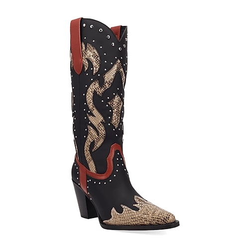 Click here for Dingo Womens Untamed Block Heel Cowboy Boots  8 Me... prices