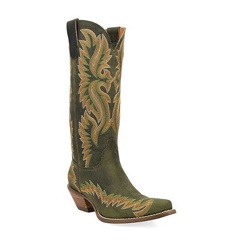Click here for Dingo Womens Lantana Block Heel Cowboy Boots  10 M... prices